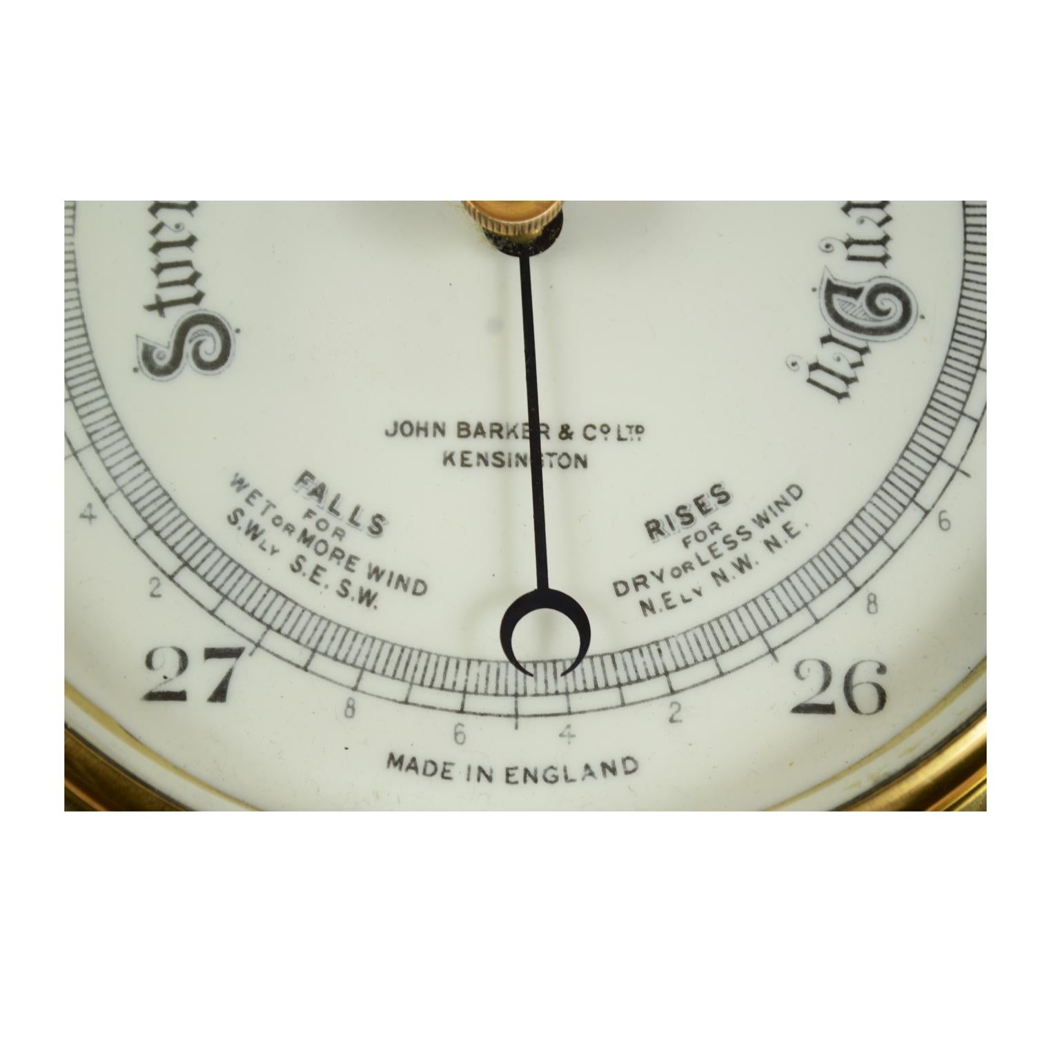 Aneroid Barometer Made by John Barker and Co in the Early 1900 at ...