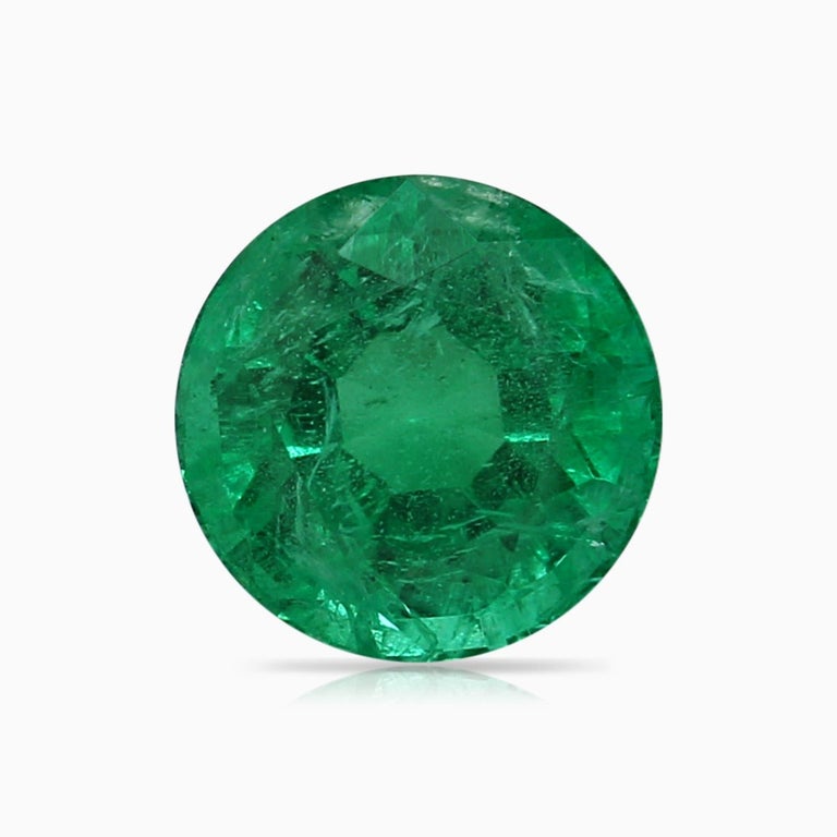 Customizable ANGARA 3-Stone GIA Certified Natural Emerald Ring in White ...