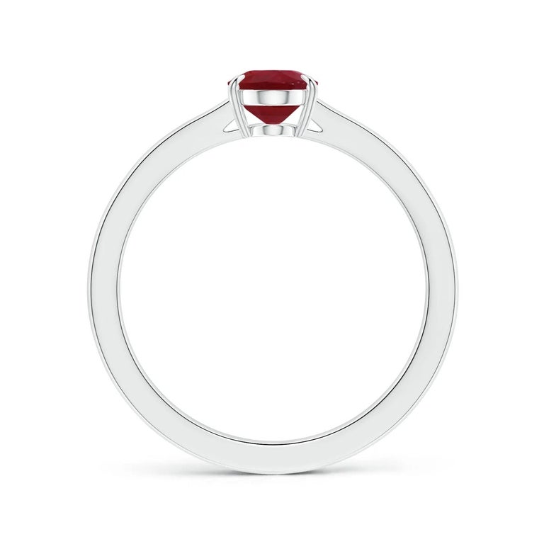 Customizable Angara Claw-Set Gia Certified Natural Solitaire Oval Ruby ...