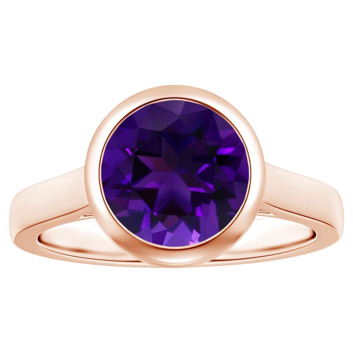 Customizable Angara Gia Certified Natural Bezel-Set Orange Sapphire ...