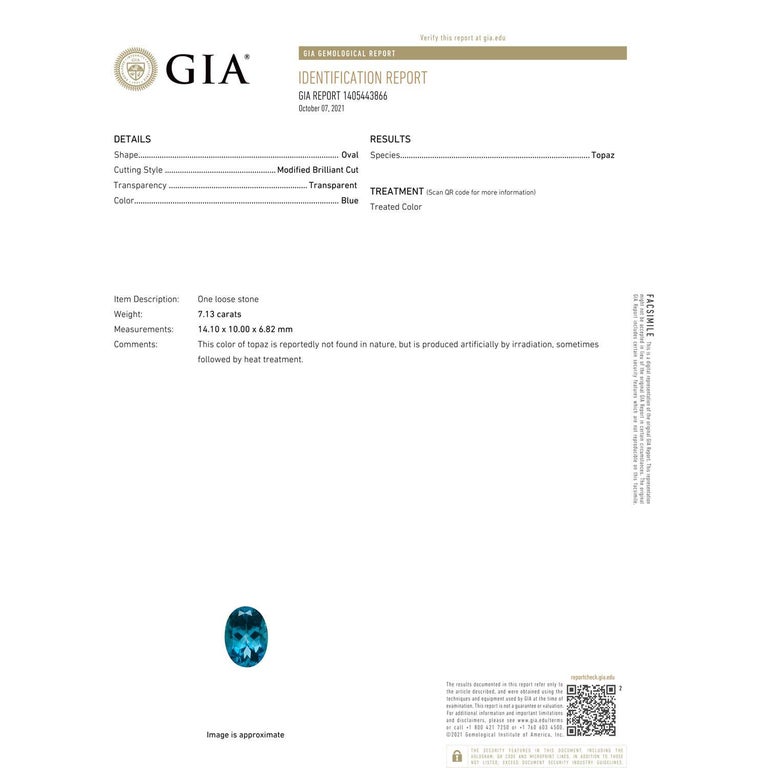 Customizable Angara GIA Certified Natural London Blue Topaz Engagement Ring in Rose Gold For ...