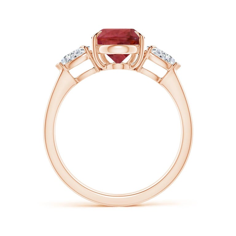 Customizable GIA Certified Natural Pink Tourmaline Ring in Rose Gold ...