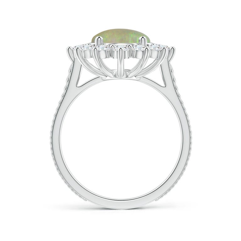 Customizable ANGARA GIA Certified Natural Princess Diana Inspired Opal ...