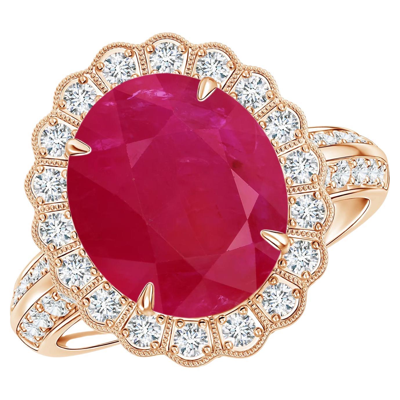 Customizable GIA Certified Natural Ruby Ring in Yellow Gold with ...