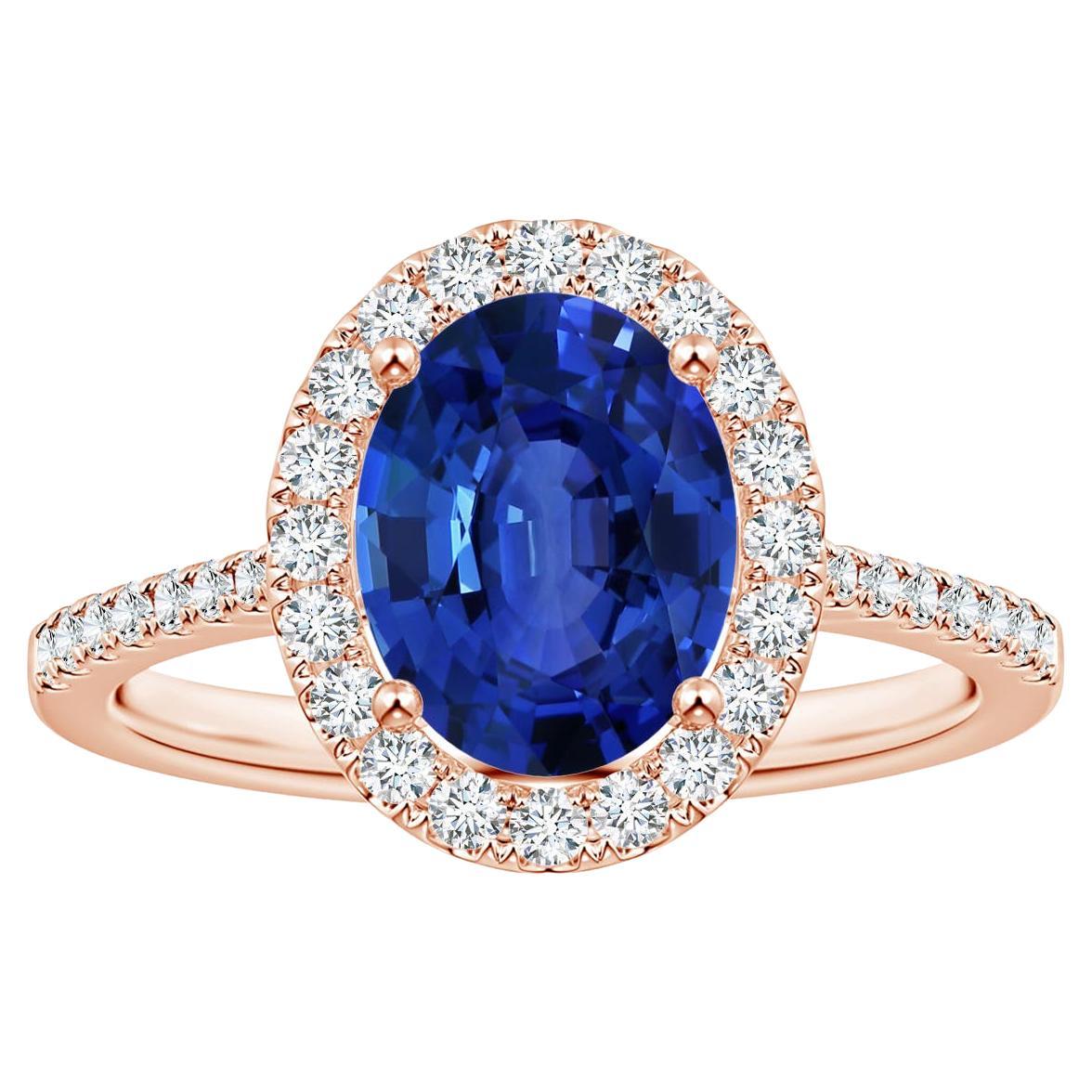 Customizable Angara GIA Certified Natural Ceylon Sapphire Ring with ...