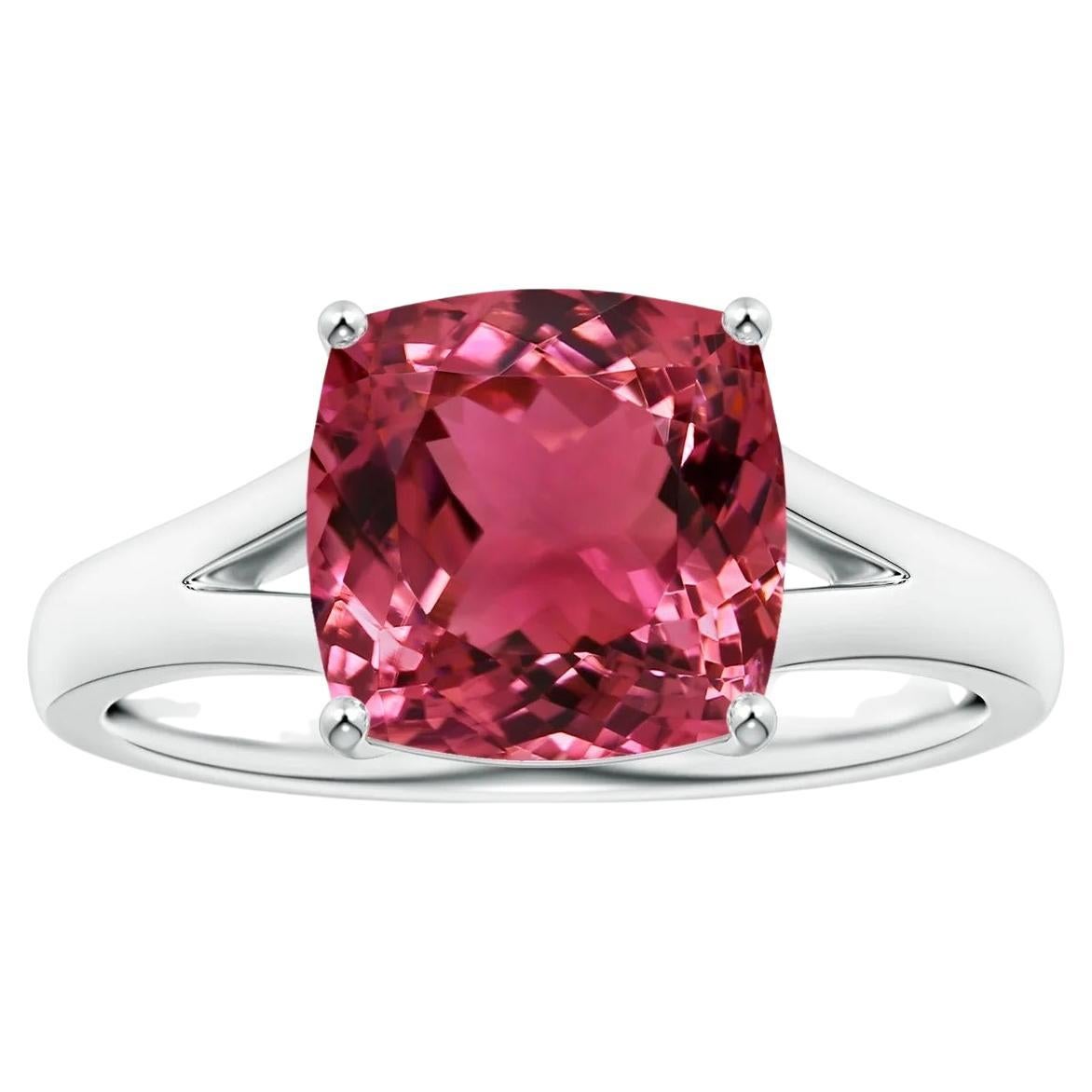 Customizable GIA Certified Natural Solitaire Cushion Pink Tourmaline ...