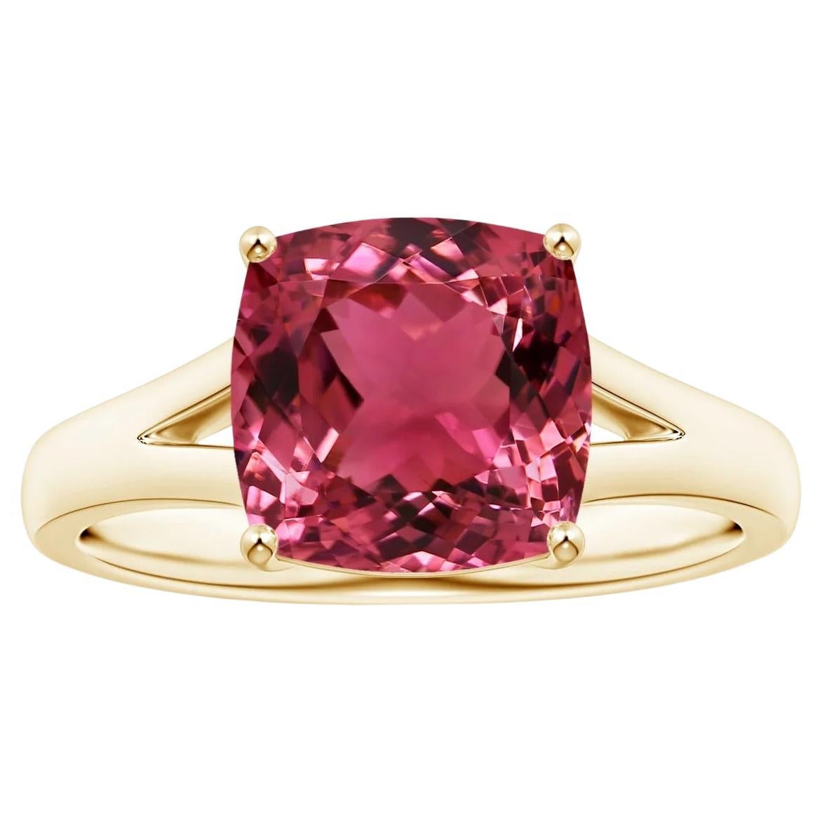 Customizable GIA Certified Natural Solitaire Cushion Pink Tourmaline ...