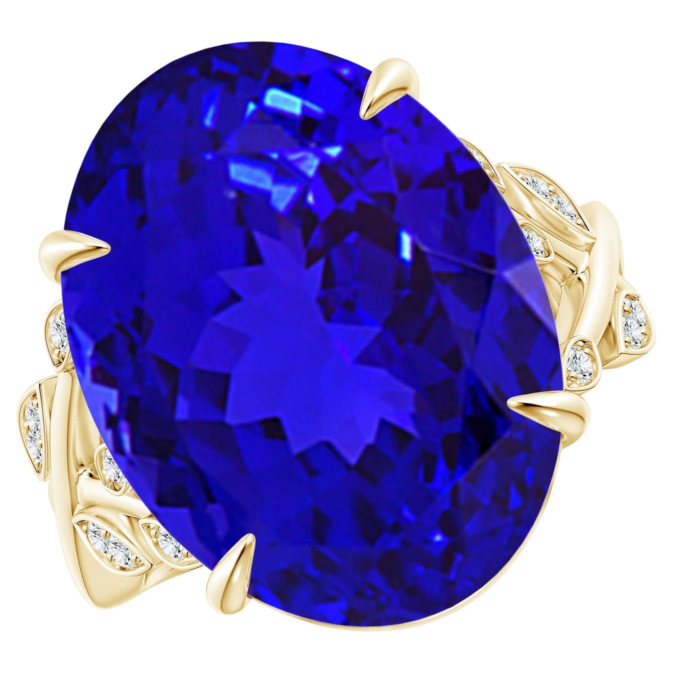 Customizable ANGARA GIA Certified Natural Tanzanite Nature Inspired ...