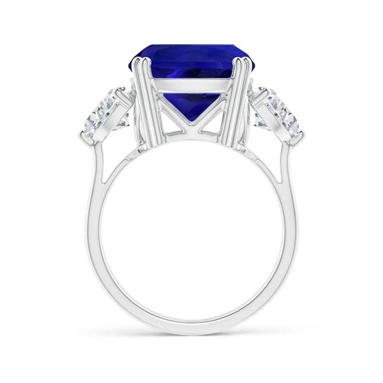 Customizable Angara GIA Certified Natural Tanzanite Ring with Diamonds ...