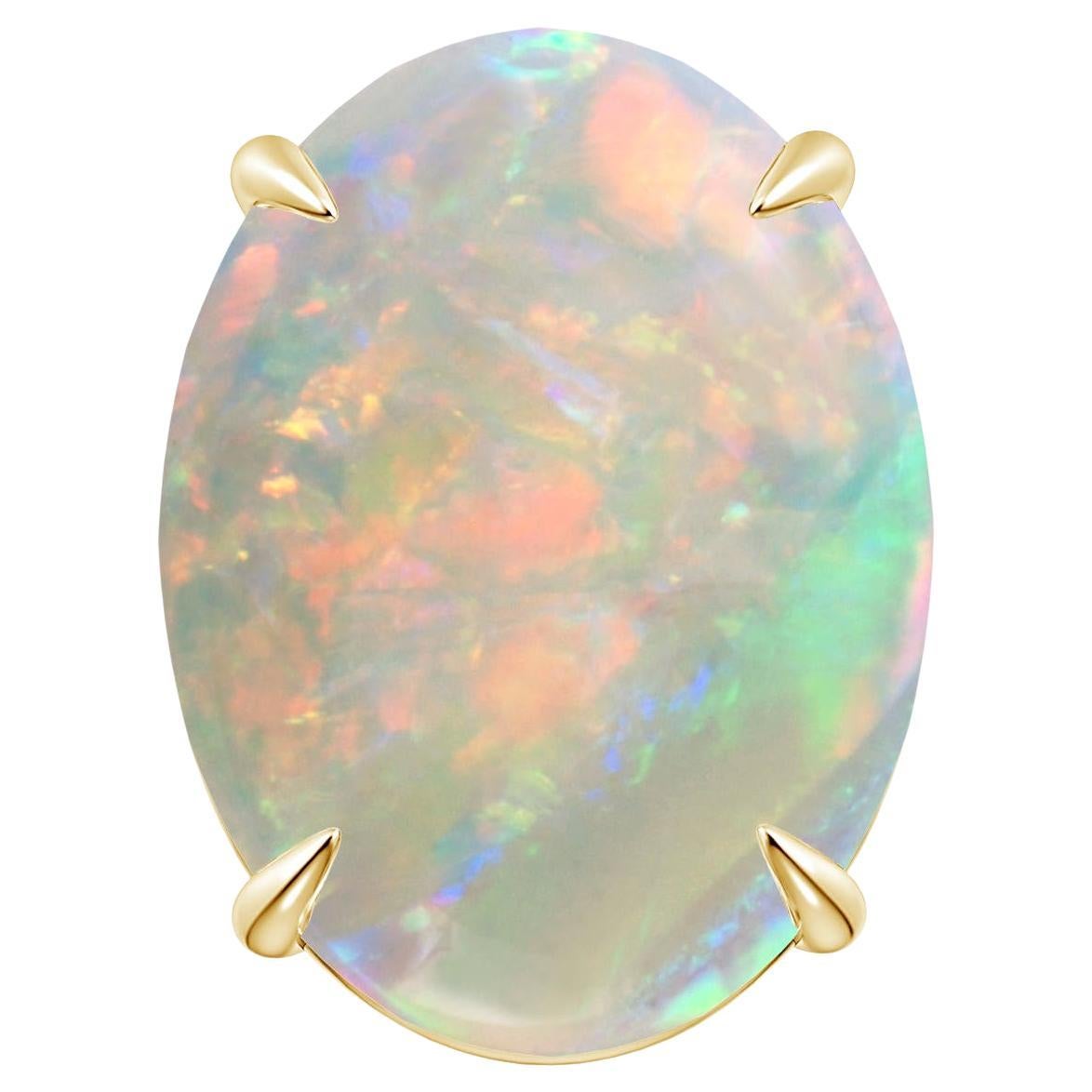 Customizable Angara GIA Certified Opal Reverse Tapered Shank Ring in ...