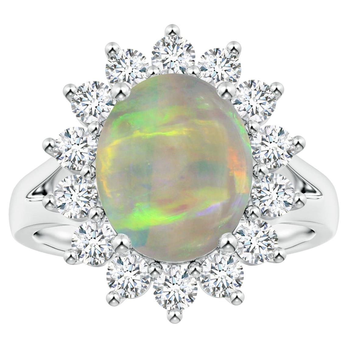 Customizable ANGARA GIA Certified Princess Diana Inspired Opal Ring in ...