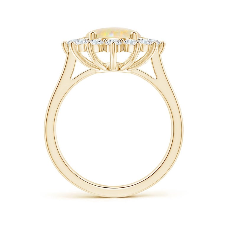 Customizable ANGARA GIA Certified Princess Diana Inspired Opal Ring in ...