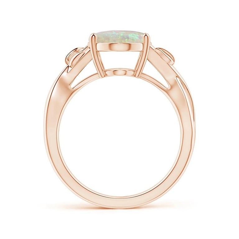Customizable Nature Inspired GIA Certified Natural Opal Solitaire Ring ...