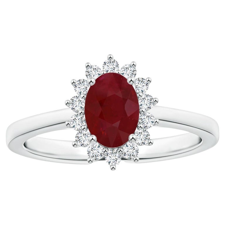Customizable Angara Princess Diana Inspired Gia Certified Ruby Ring in ...
