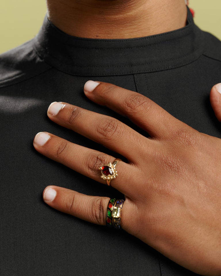 Angarika Ring, 22 Karat Yellow Gold For Sale at 1stDibs