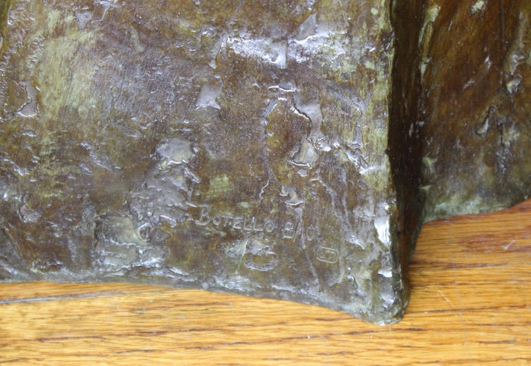 Angel Botello 'Coup de Vent II' Modern Signed Bronze Sculpture at 1stDibs