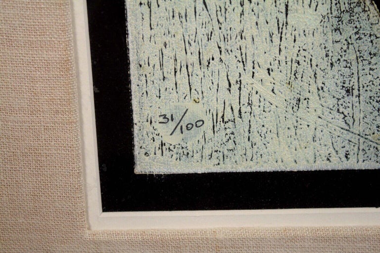 Angel Botello Seated Nude Signed Linocut Modern Art Nouveau Style 31/50 ...