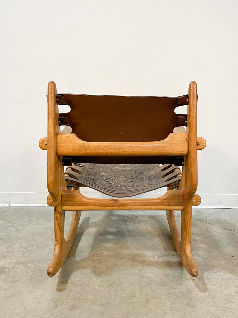 Angel Pazmino Small Sling Rocking Chair For Sale at 1stDibs