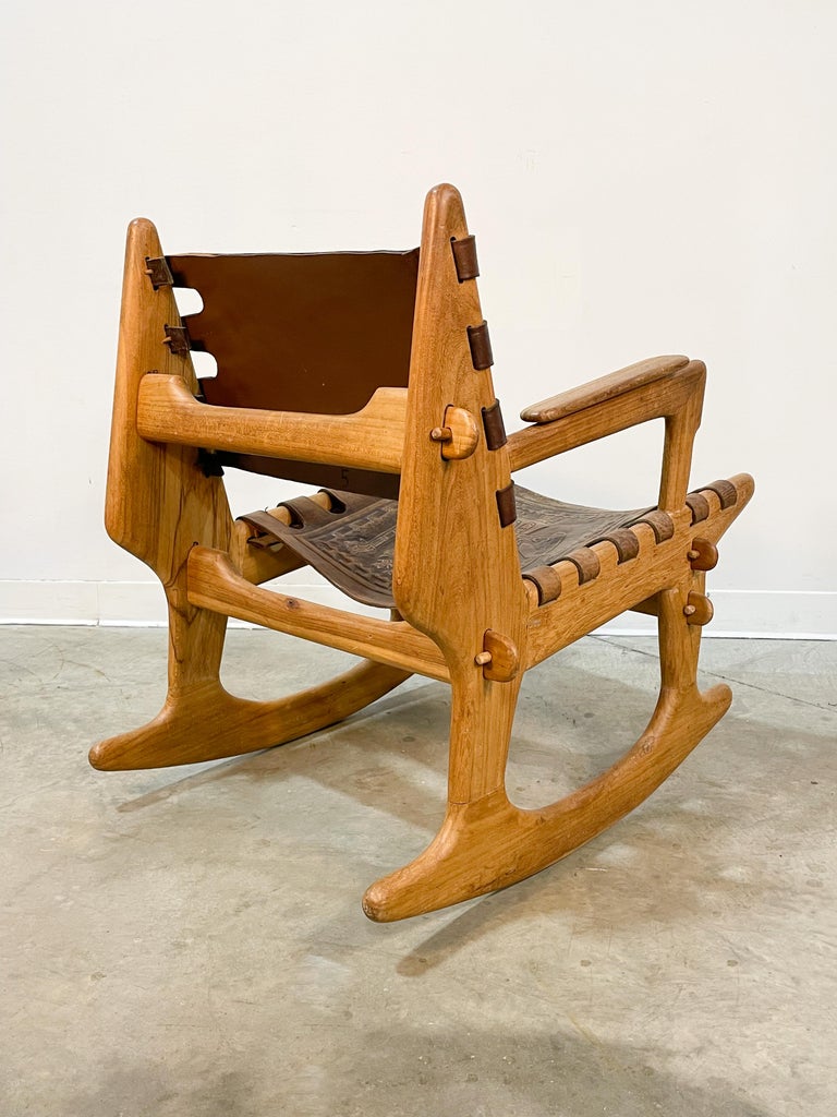Angel Pazmino Small Sling Rocking Chair For Sale at 1stDibs