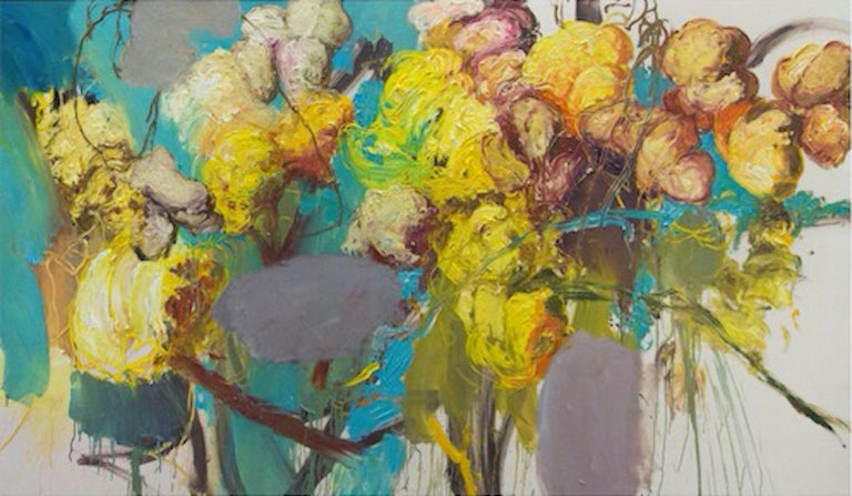 Angel Ricardo Rios - Senorita con vestido naranja For Sale at 1stDibs