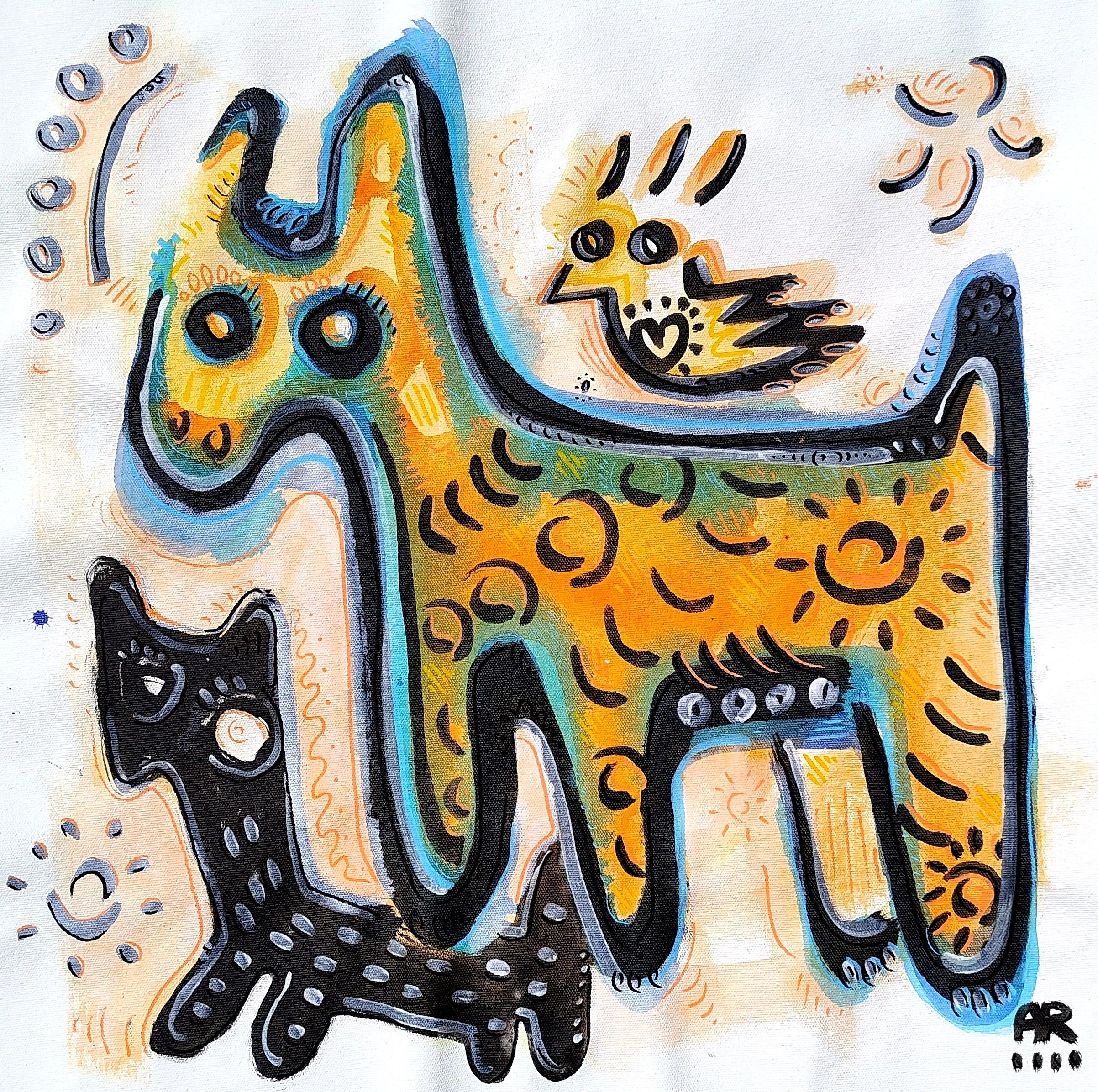 Angel Rivas - ANIMALES FELICES en venta en 1stDibs