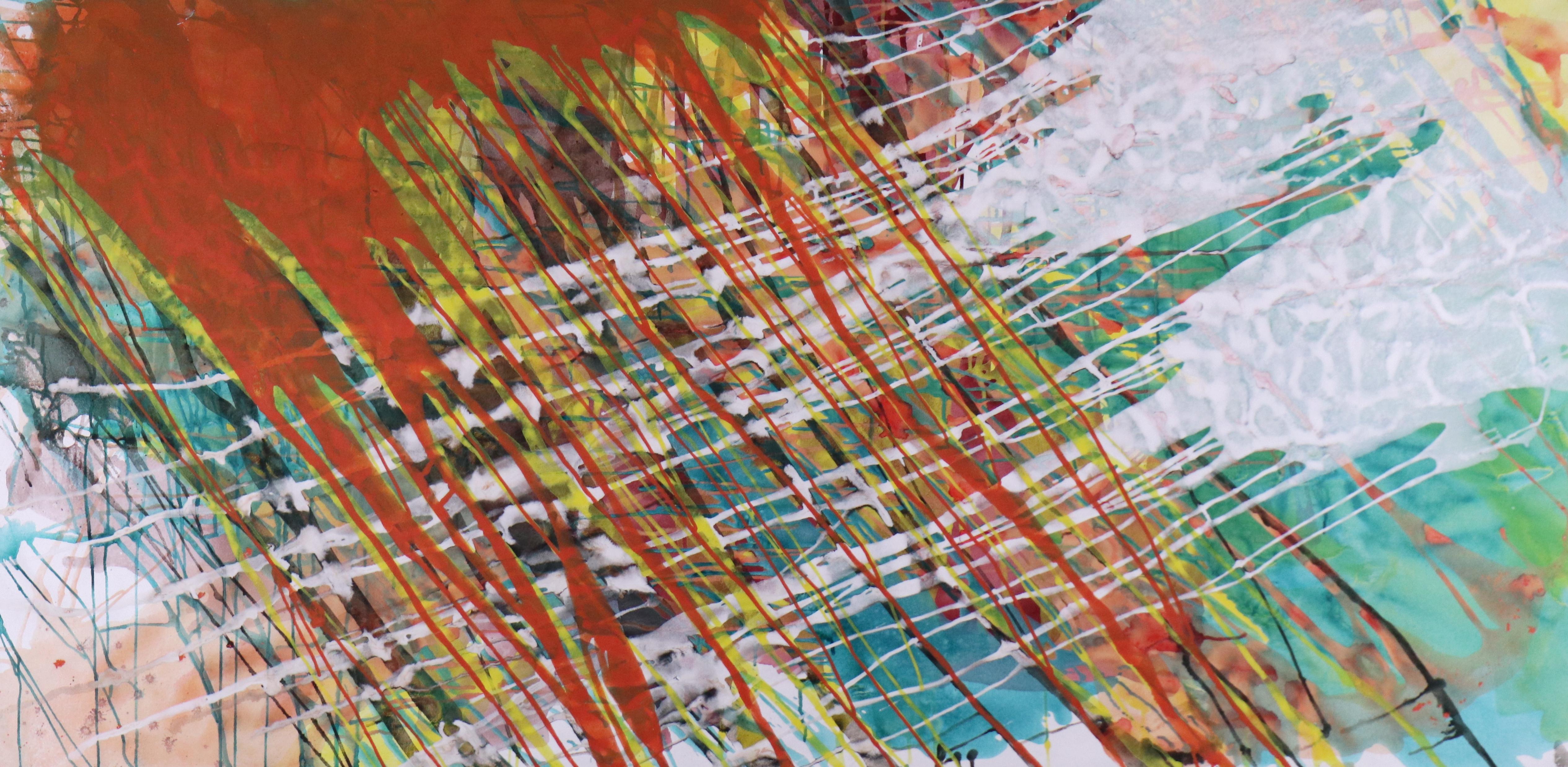 Minty Ramsey - Colourful Abstract Acrylic Painting Contemporary British ...