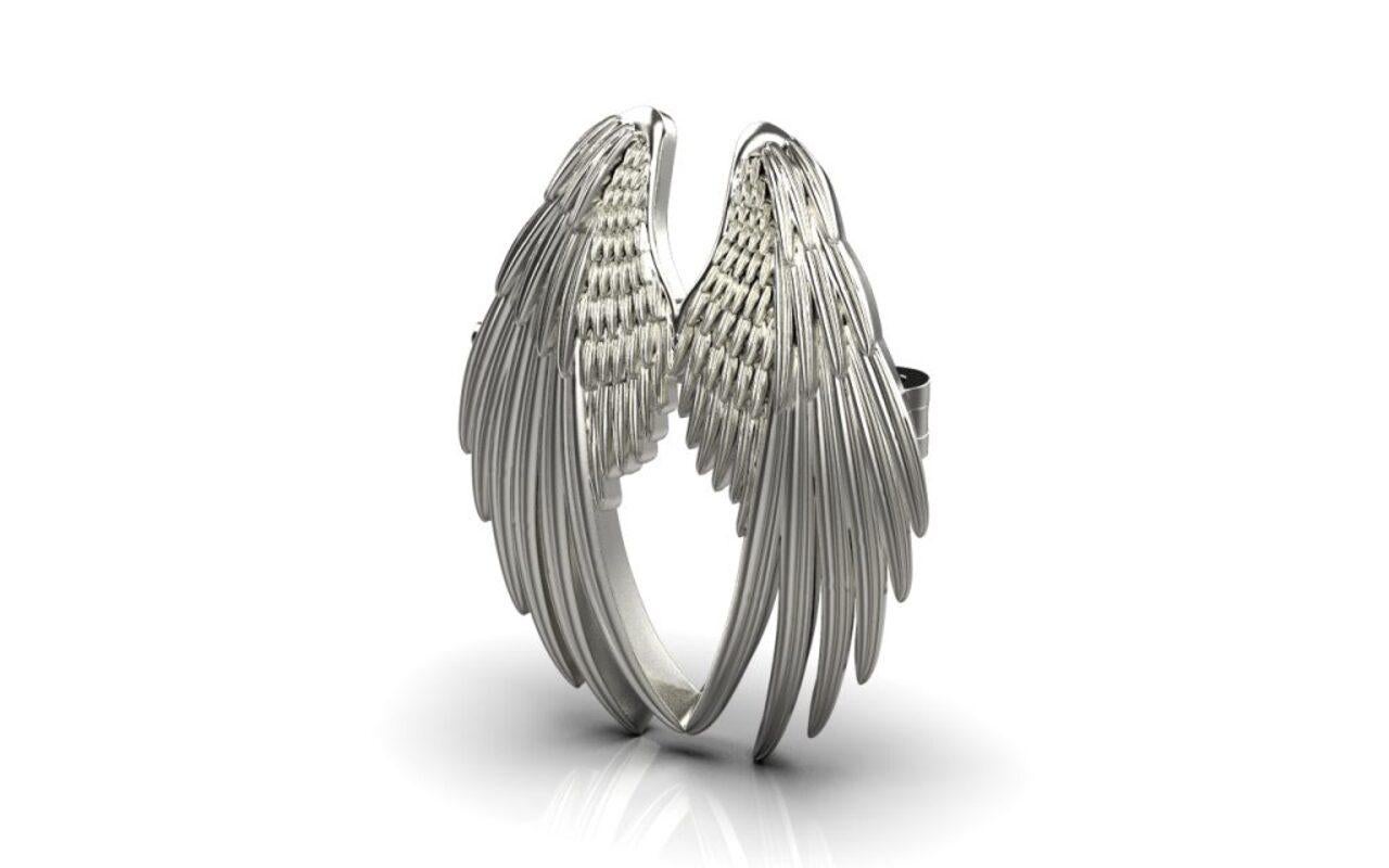 Angel Wings Brooch, Sterling Silver For Sale at 1stDibs