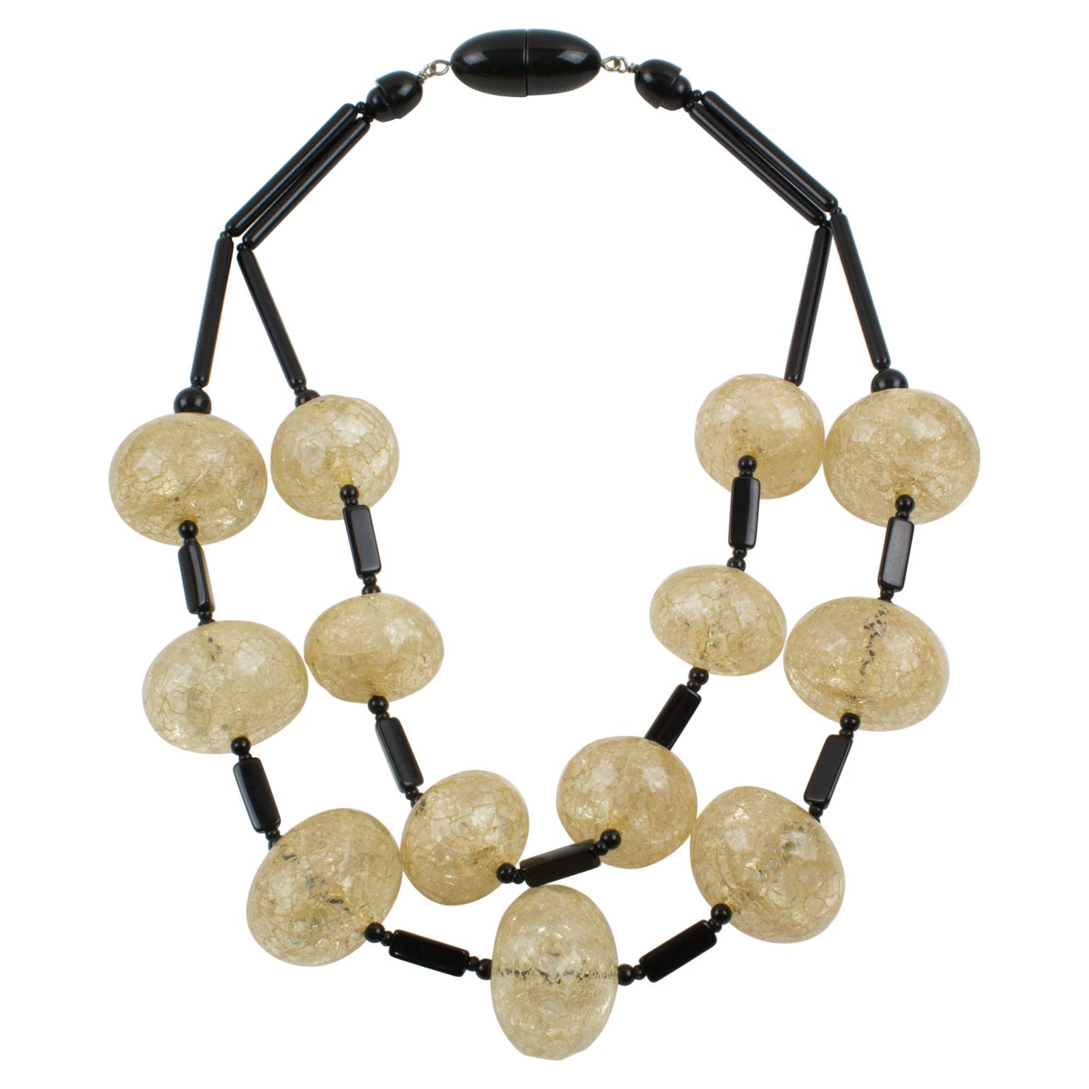 Angela Caputi Pearl Seeds Multi-Strand Choker Necklace at 1stDibs