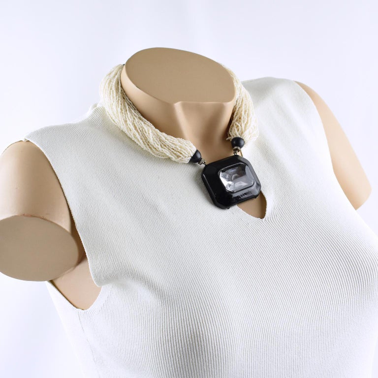 Angela Caputi Pearl Seeds Multi-Strand Choker Necklace at 1stDibs