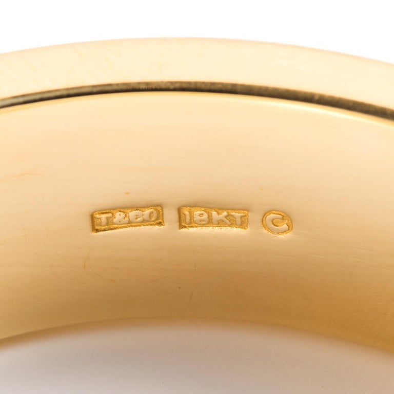 Angela Cummings for Tiffany and Co. Inlaid 18K Yellow Gold Bangle ...