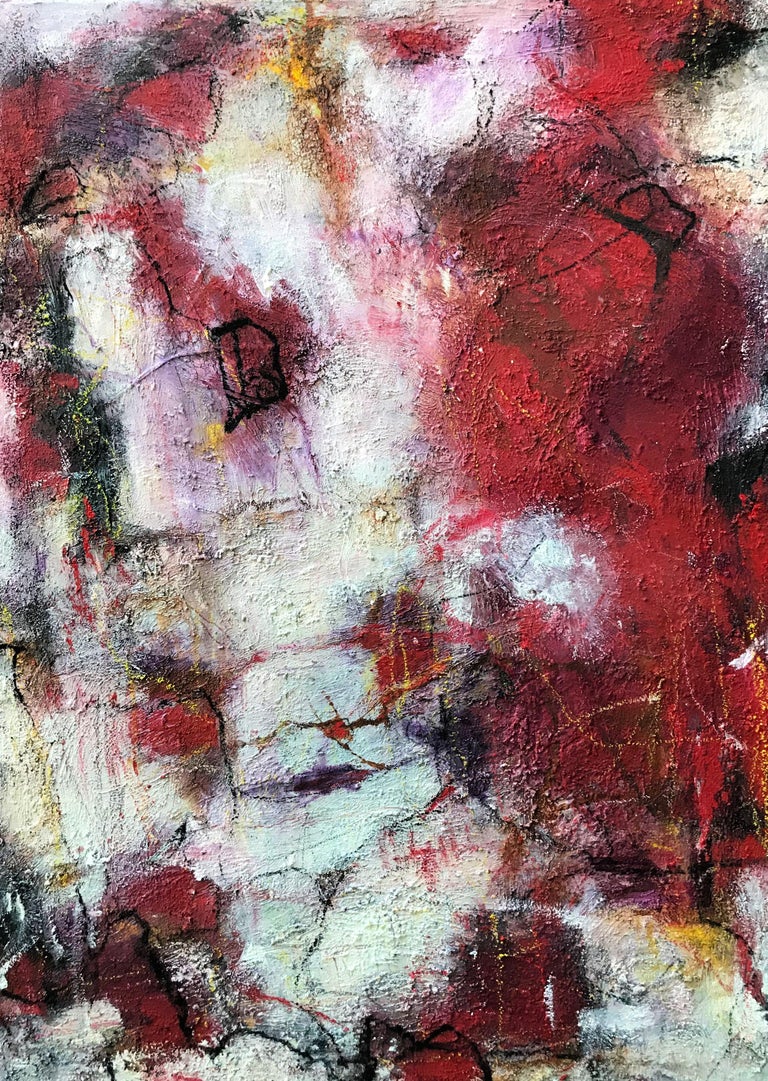 Angela Dierks – Feuergebrannte Erde II, Gemälde, Acryl auf Leinwand im ...