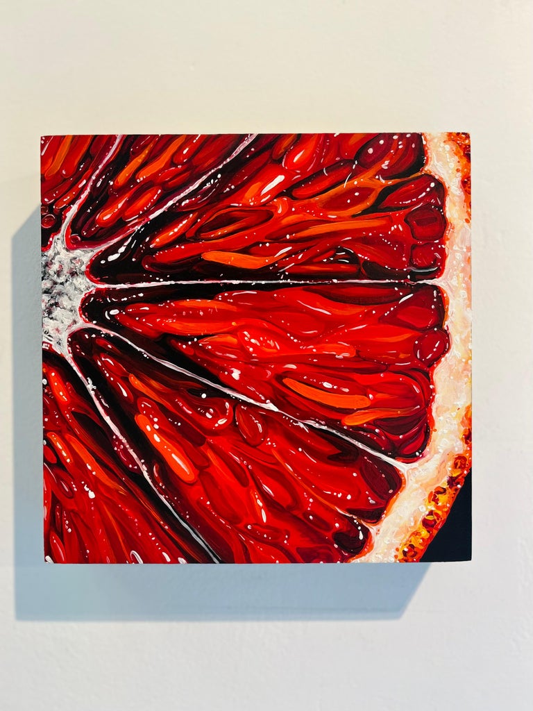 Angela Faustina - Blood Orange XXIV - original realism oil painting ...