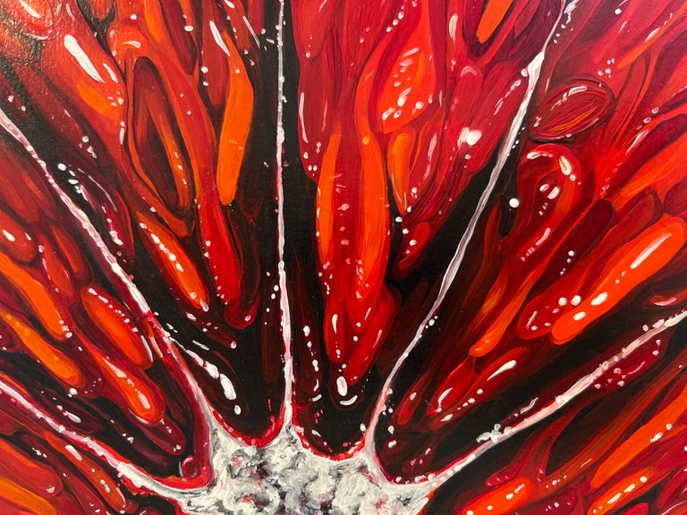 Angela Faustina - Blood Orange XXIV - original realism oil painting ...