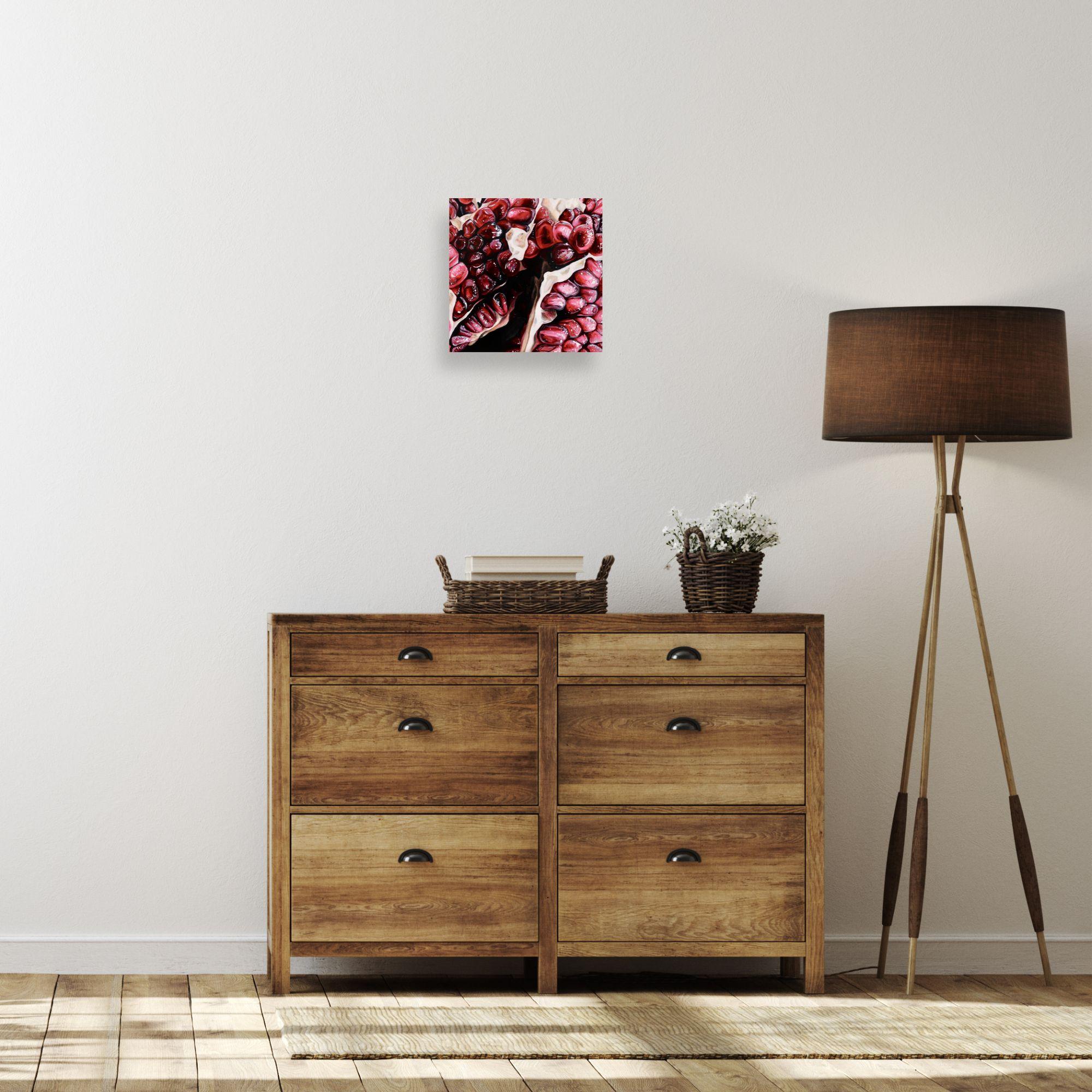 Angela Faustina - Pomegranate- original hyper realism modern still life ...