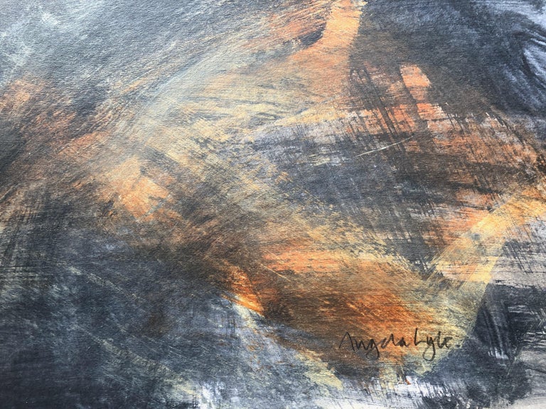 Angela Lyle - Asleep. Contemporary Mixed Media on paper For Sale at 1stDibs