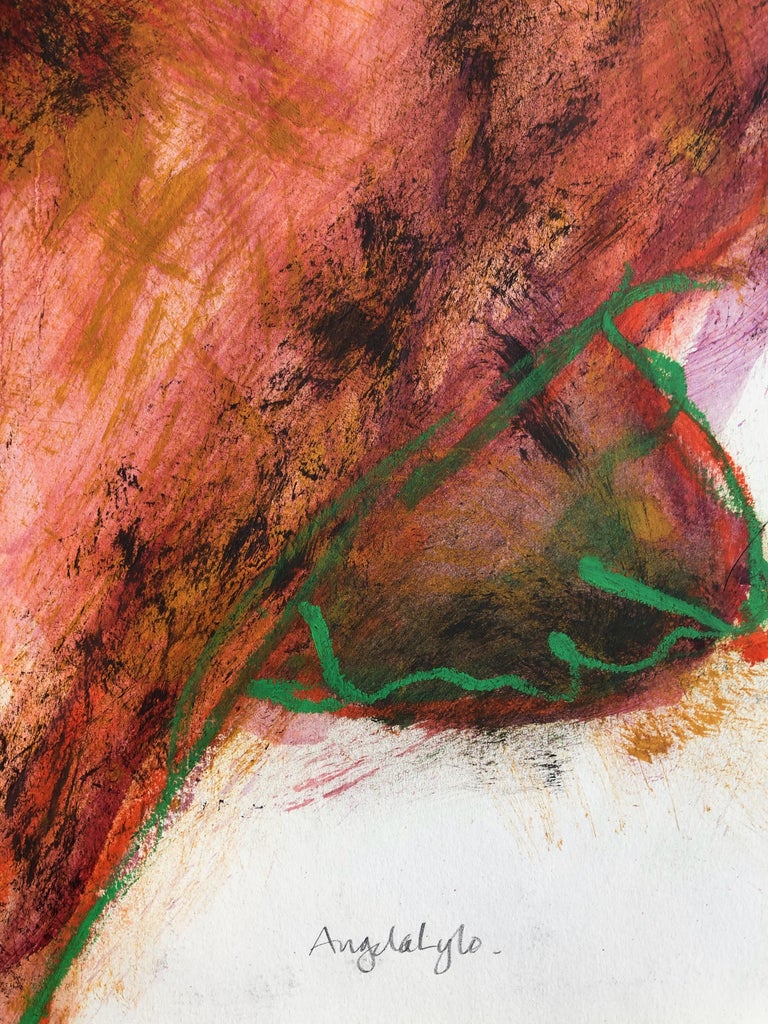 Angela Lyle - Resting Man. Contemporary Mixed Media Art on paper For ...