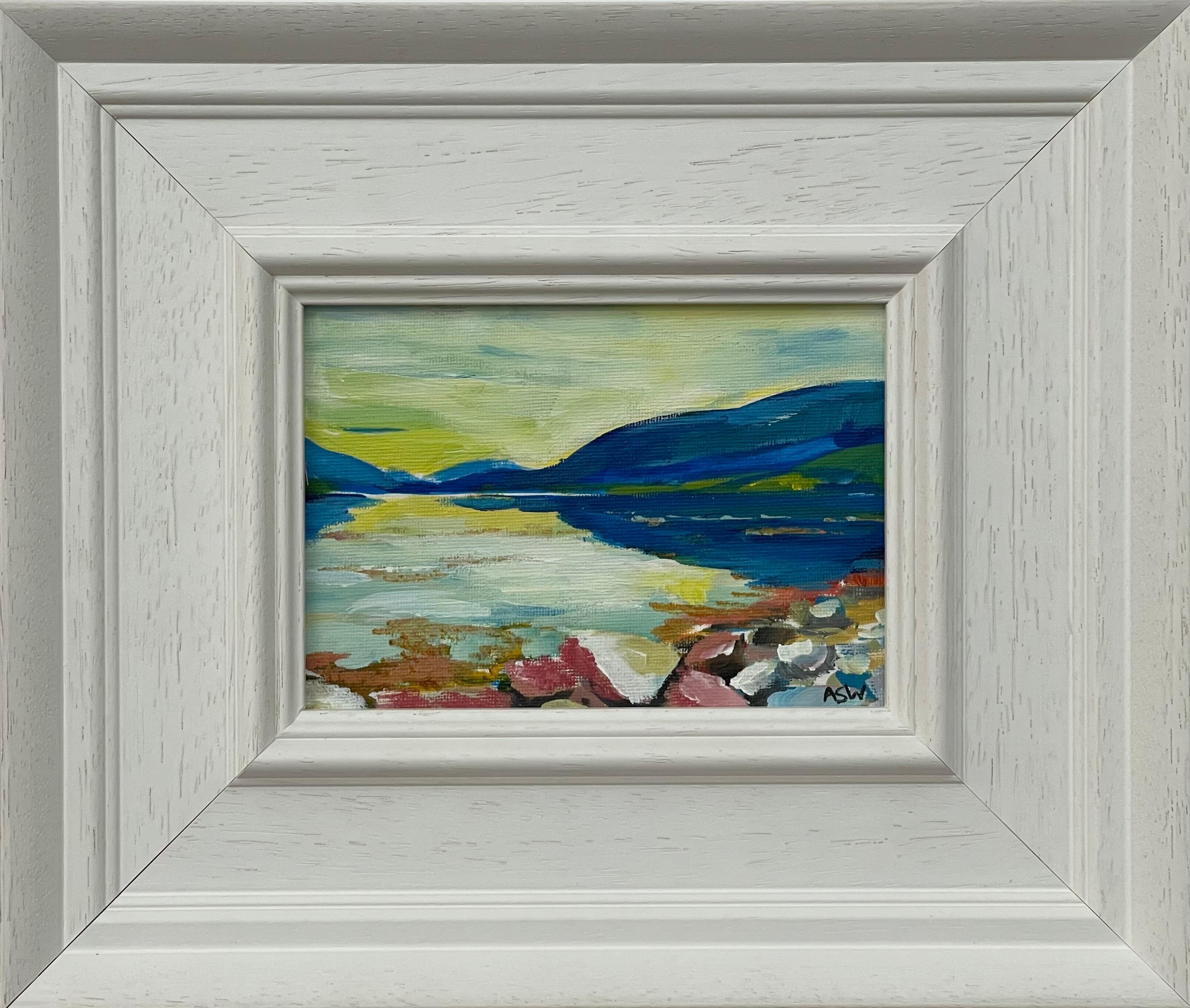 Angela Wakefield - Miniature Landscape Study of Scottish Highlands by ...