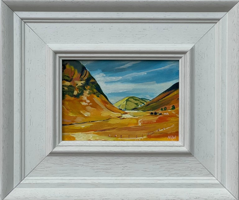 Angela Wakefield - Miniature Landscape Study of Scottish Highlands by ...