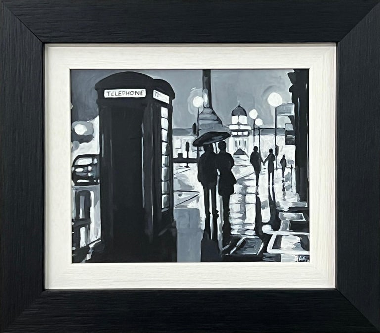 Angela Wakefield - Miniature Painting of Trafalgar Square London by ...