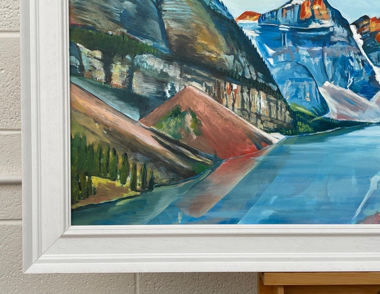 Angela Wakefield - Modern Landscape Painting of Lake Alberta Canada by ...