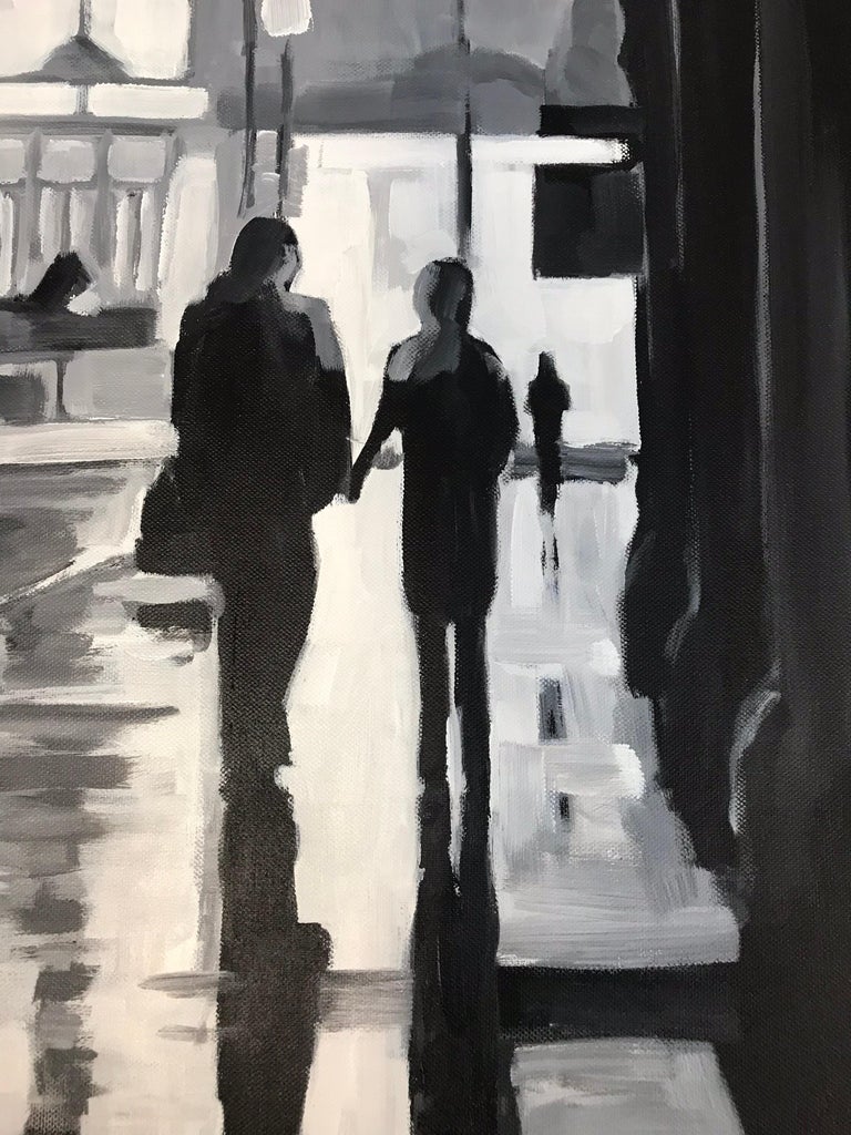 Angela Wakefield - Painting of Trafalgar Square Rain London City by ...