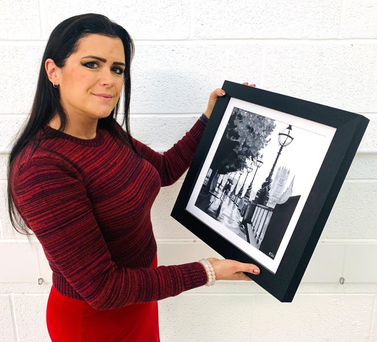 Angela Wakefield - Painting of Victoria Embankment Westminster London ...