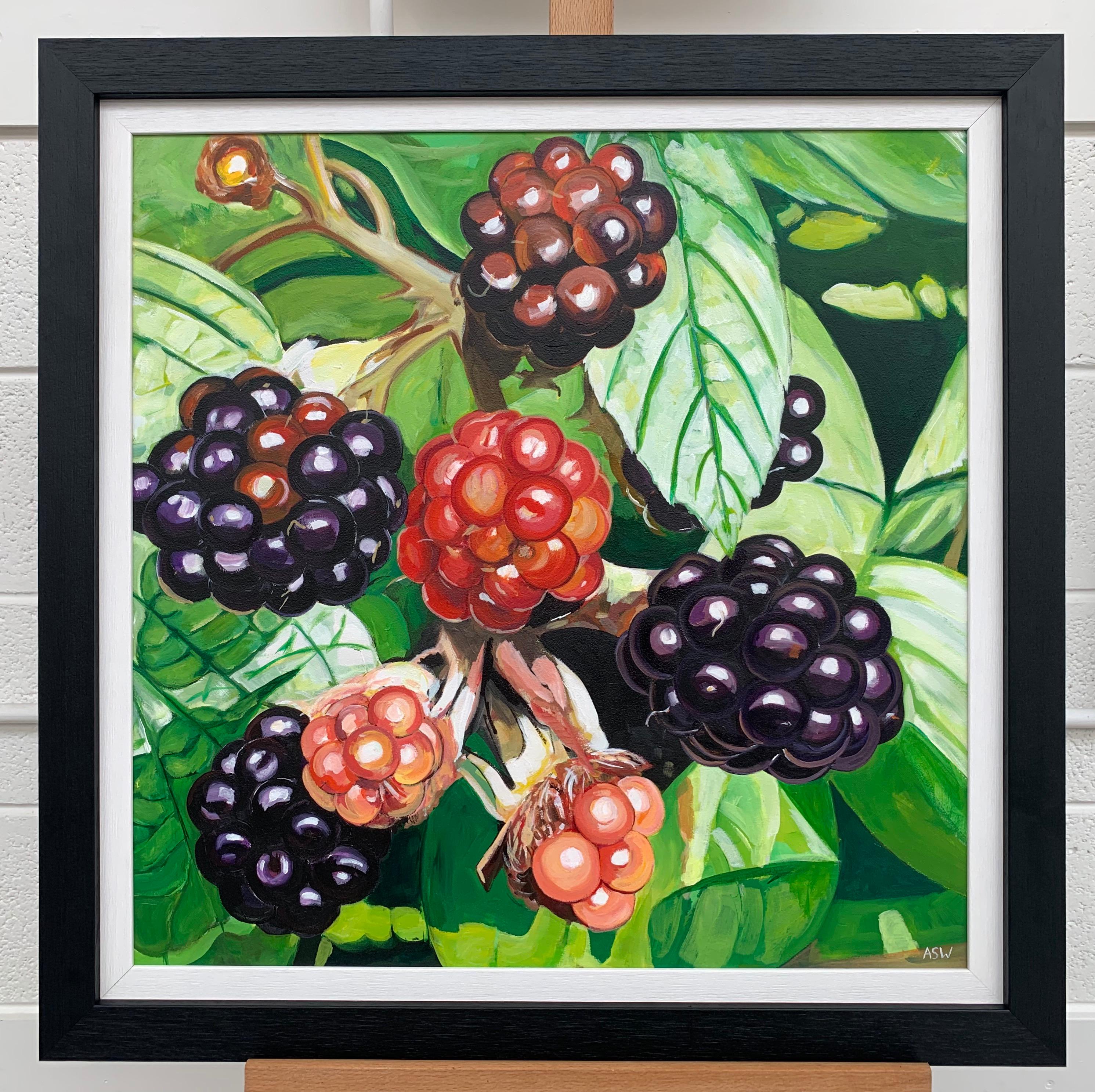 Angela Wakefield - Wild Blackberries in English Country Garden ...