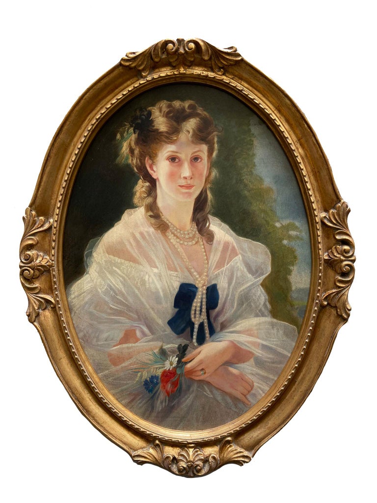 Angelo Granati - PORTRAIT- Angelo Granati -Figurative Oil on panel ...