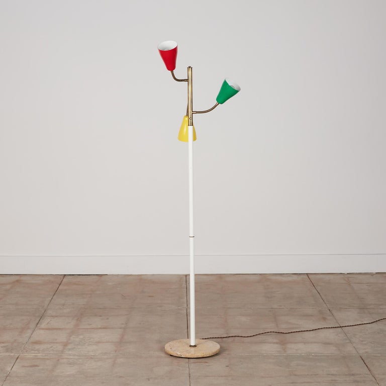 Angelo Lelli Style 3-Head Floor Lamp For Sale at 1stDibs