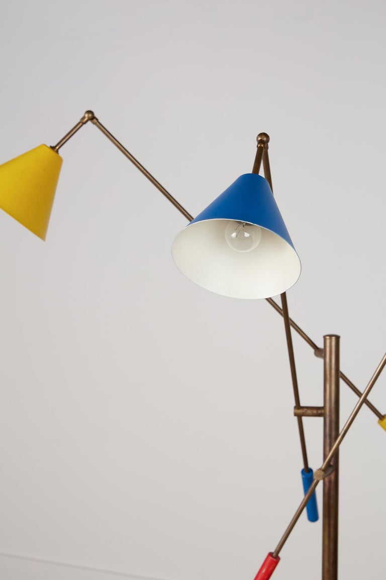 Angelo Lelli Style Triennale Floor Lamp at 1stDibs