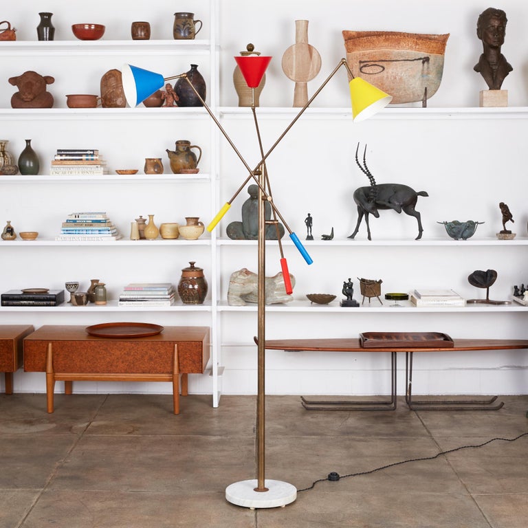 Angelo Lelli Style Triennale Floor Lamp For Sale at 1stDibs