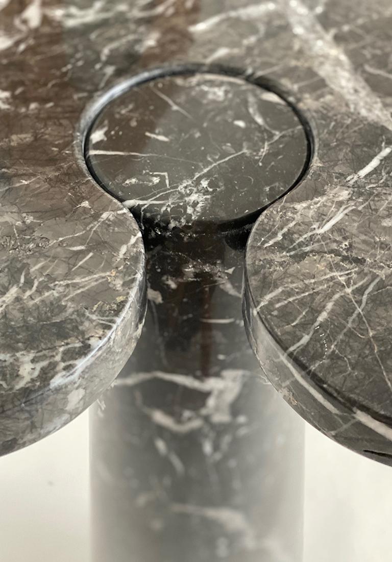 Angelo Mangiarotti - Eos Side Table in Marquina Black Marble at 1stDibs