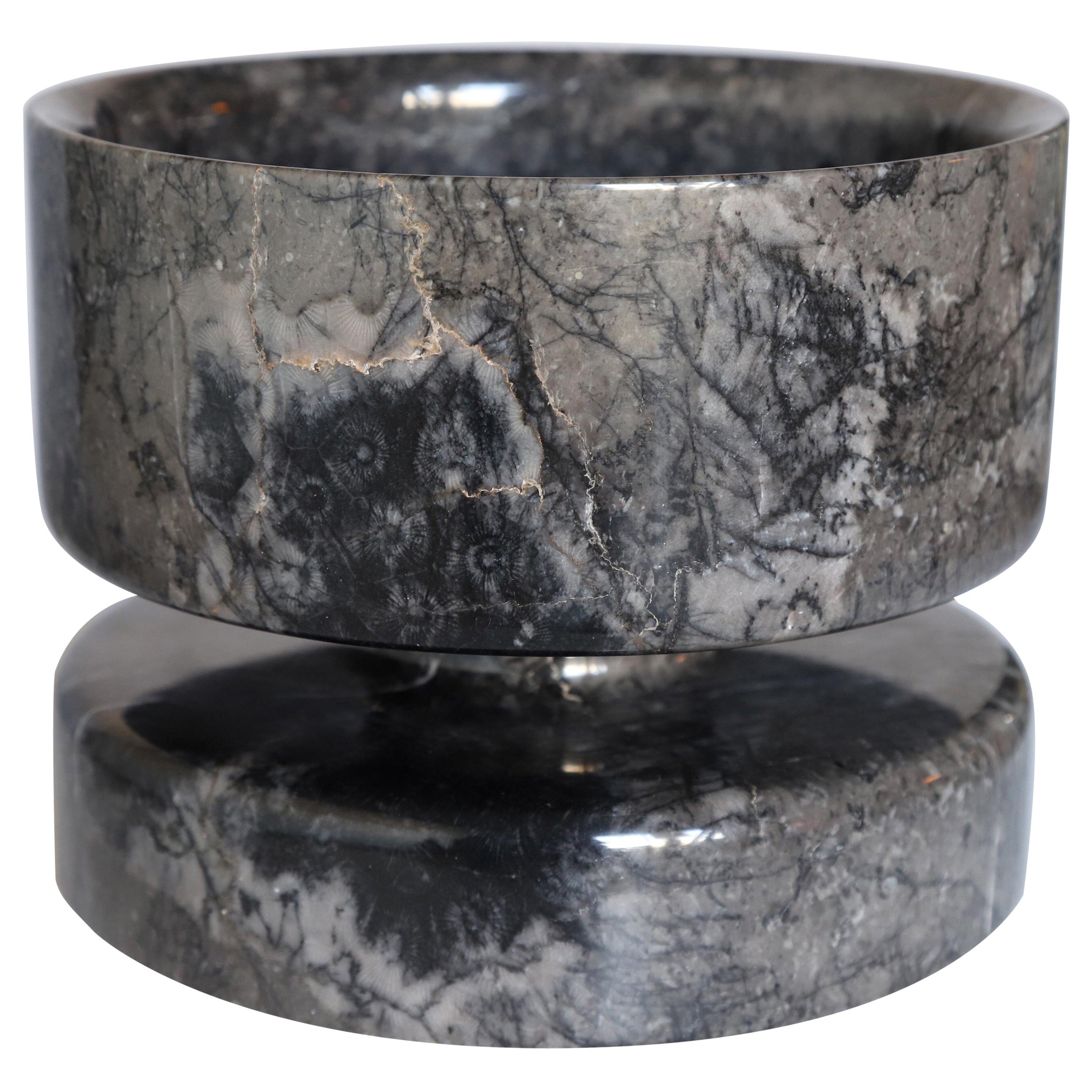 Angelo Mangiarotti Marble Vessel Bowl for Knoll at 1stDibs