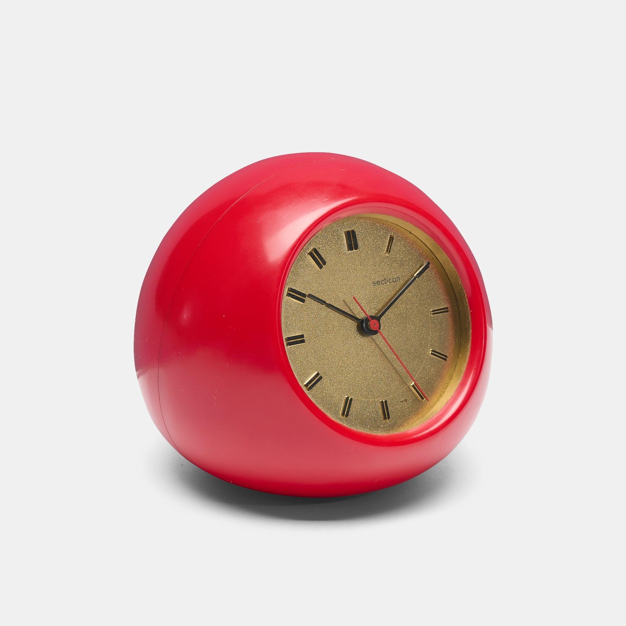 Angelo Mangiarotti Red Secticon Model T2 Table Clock, 1970s For Sale at ...